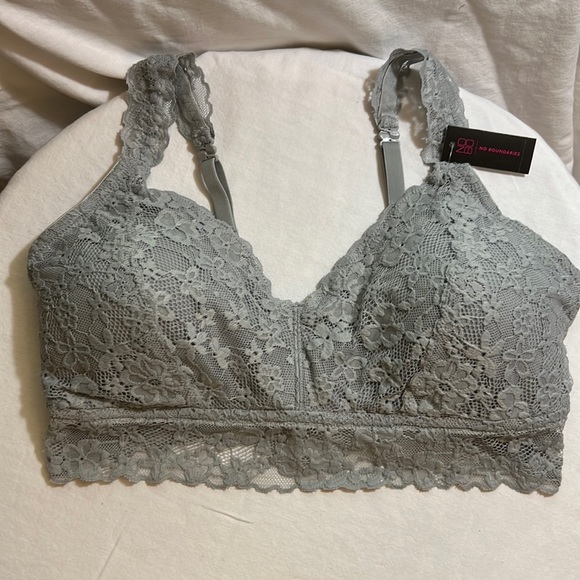 No Boundaries | Intimates & Sleepwear | No Boundaries Gray Lace ...